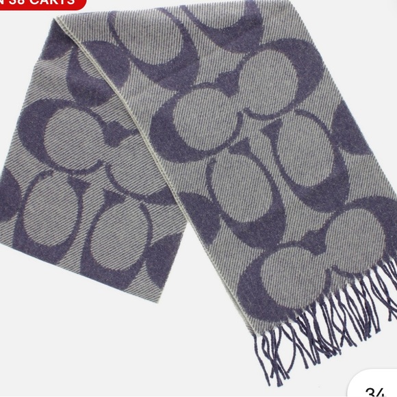 Coach | Accessories | Coach Signature Logo Wool Cashmere Scarf | Poshmark